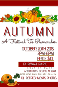 fall festival poster Template | PosterMyWall