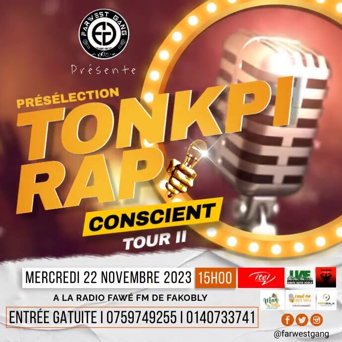 Présélection Tonkpi Rap Conscient Tour Deux | PosterMyWall