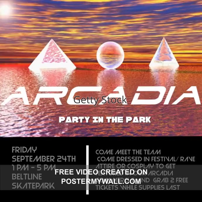 Copy of Techno Party Advert Video Abstract Club EDM | PosterMyWall