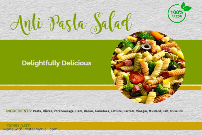 Healthy Food Menu | PosterMyWall