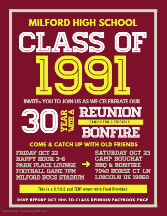 Copy of Class Reunion Flyer | PosterMyWall