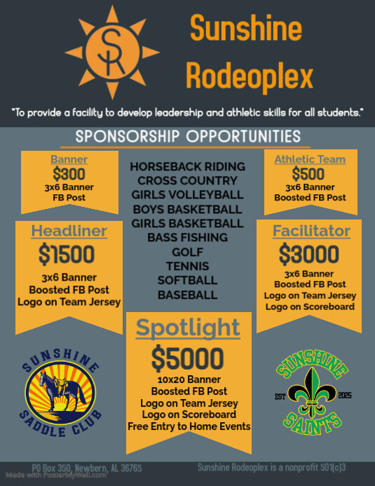 Copy of Grey Event Sponsorship Program Poster | PosterMyWall