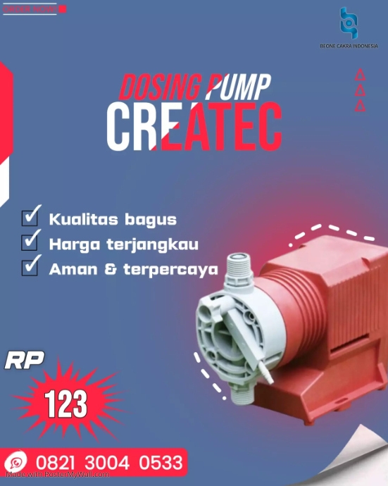 Dosing Pump Createc | PosterMyWall