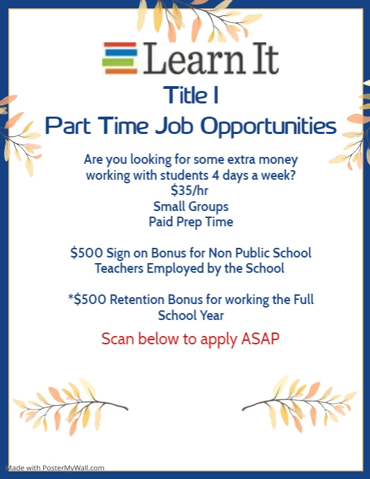 Part Time | PosterMyWall