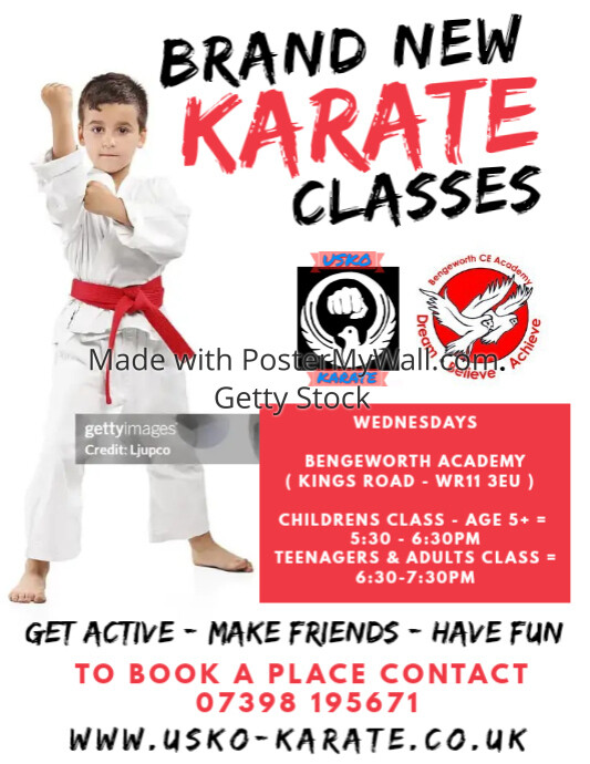 Copy of Karate Classes Flyer Design Template | PosterMyWall