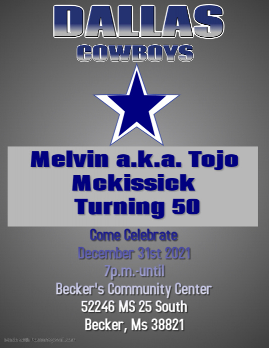 Copy of NFL Dallas Cowboys | PosterMyWall