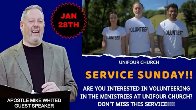 Service Sunday (1) | PosterMyWall