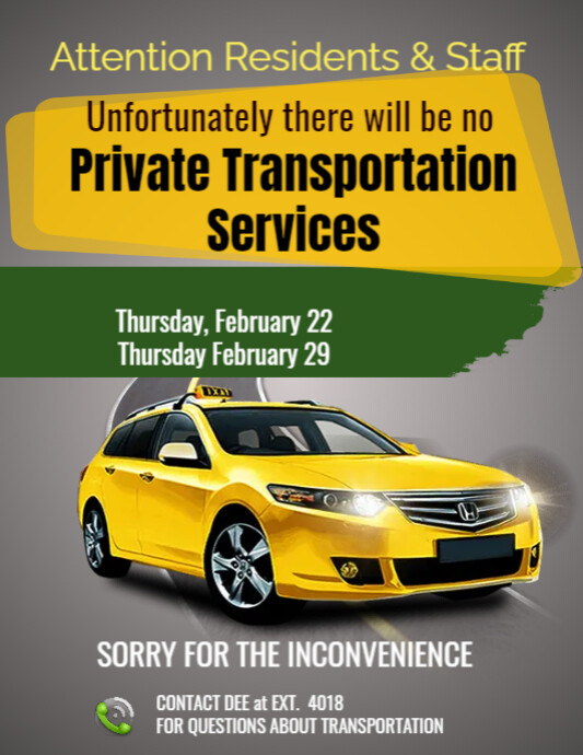 PRIVATE TRANSPORT | PosterMyWall