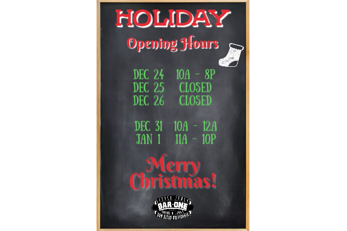Christmas Festive Opening Hours Template | PosterMyWall