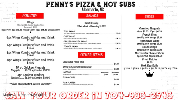 Menu Right Side | PosterMyWall