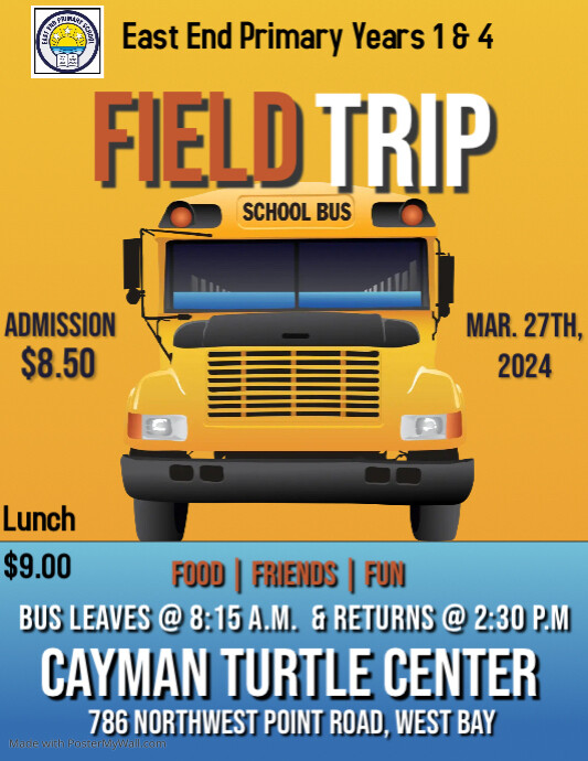 Copy of Copy of SCHOOL BUS FIELD TRIP FLYER | PosterMyWall