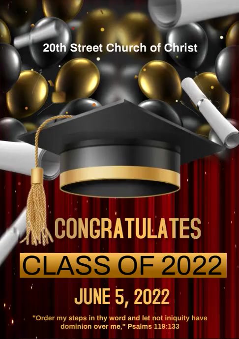 Copy of 2022 graduation program | PosterMyWall