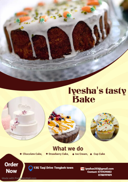 Cake Flyer Template | PosterMyWall