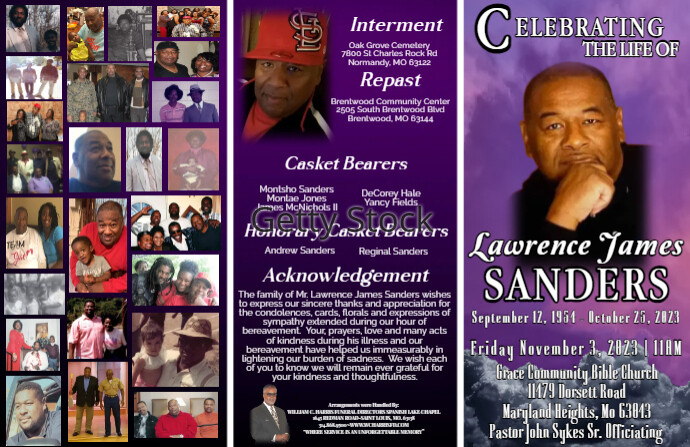 LRG TRI L.SANDERS OUT | PosterMyWall