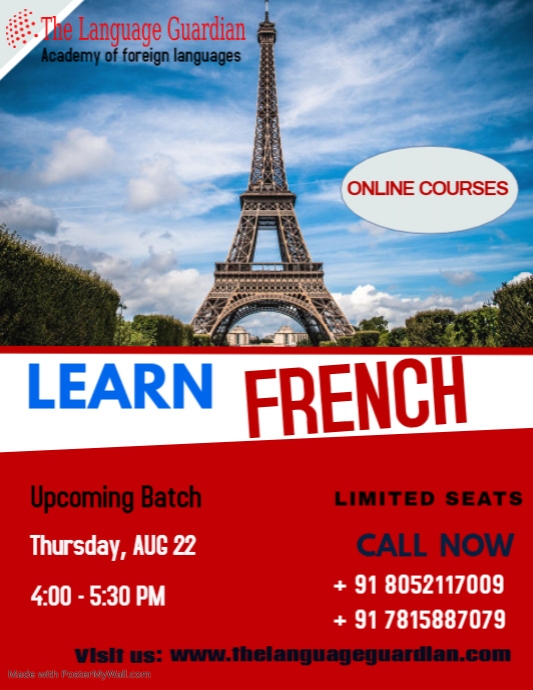 Copy of France language school | PosterMyWall