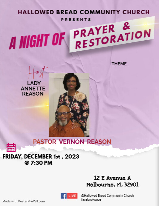 prayer revival conference | PosterMyWall