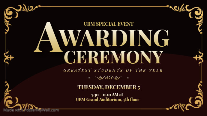 Award Night Facebook Shared Image (1) | PosterMyWall