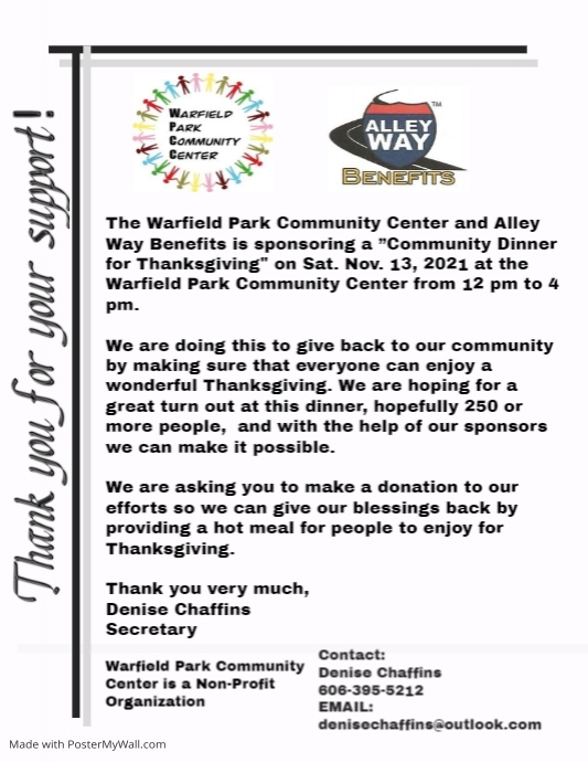 Community Dinner | PosterMyWall