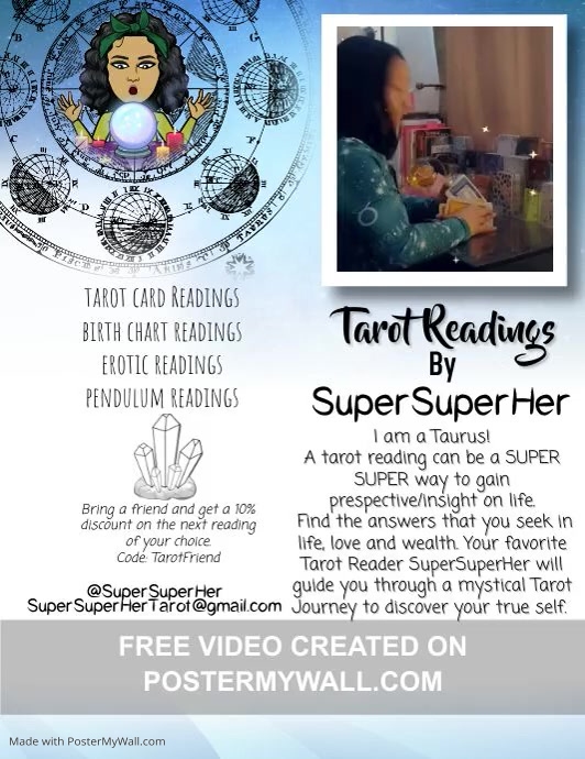 Copy of Psychic Reading Tarot Astrology flyer | PosterMyWall