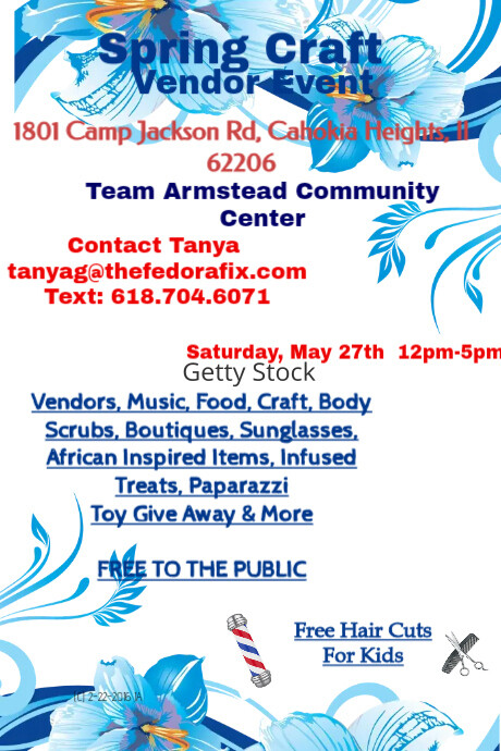 Spring Craft Vendor Event Flyer | PosterMyWall