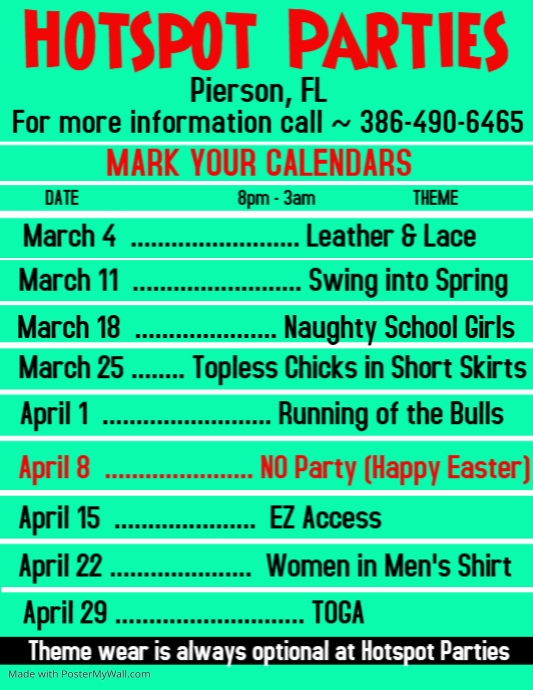 CURRENT Calendar Mar-April | PosterMyWall