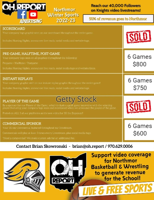 Copy of Northmor Winter Sports Advertising 2022-23 | PosterMyWall