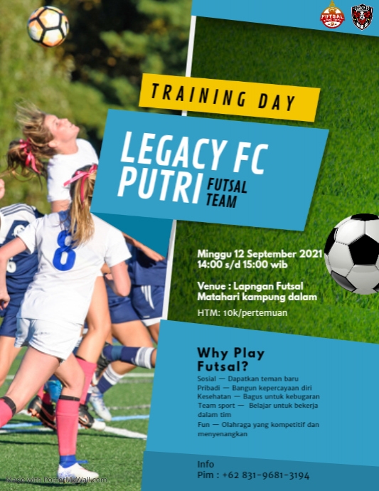 Salinan School Girls Football Poster | PosterMyWall