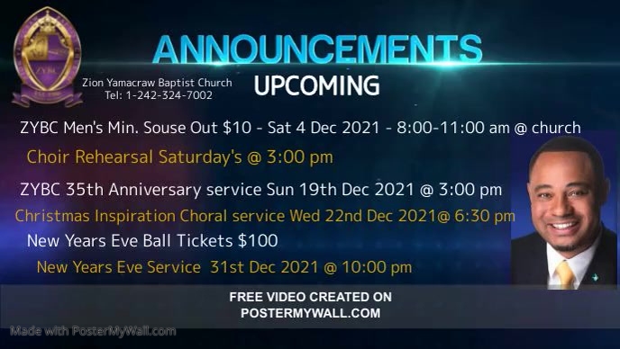 Copy of Copy of Church Announcements | PosterMyWall