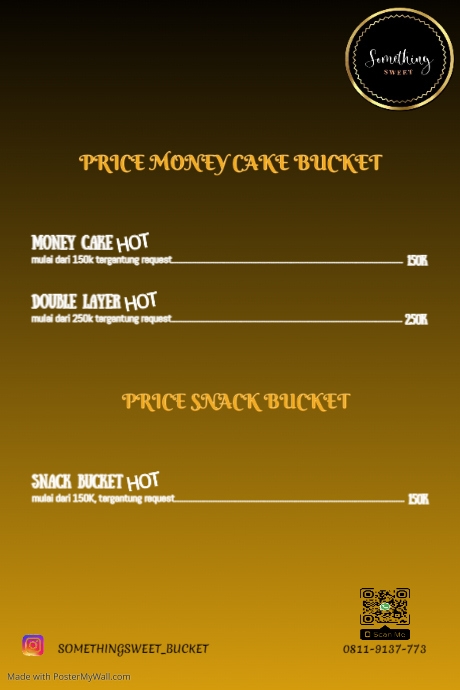 price list bucket | PosterMyWall
