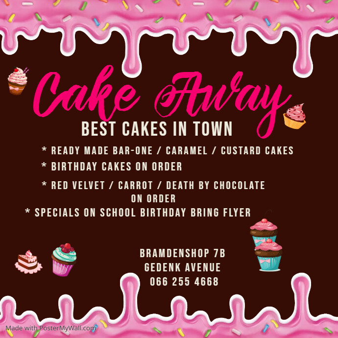 Best Cakes in Town | PosterMyWall