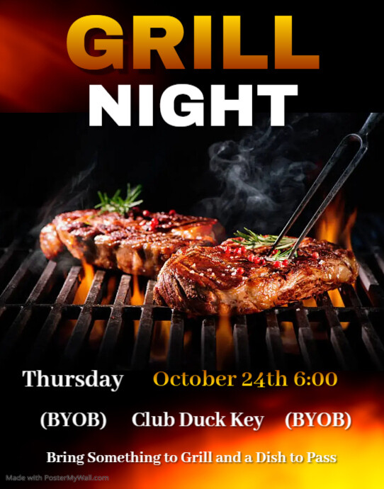 Grill Cookout Flyer Template | PosterMyWall
