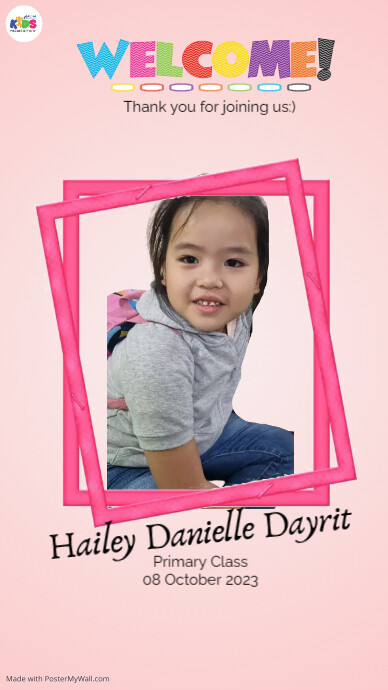 Pink frame welcome november poster | PosterMyWall