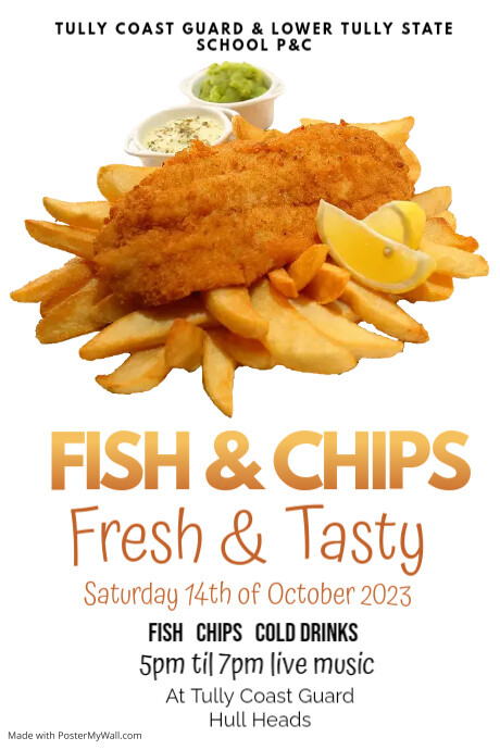 Fresh Fish & Chips Poster | PosterMyWall