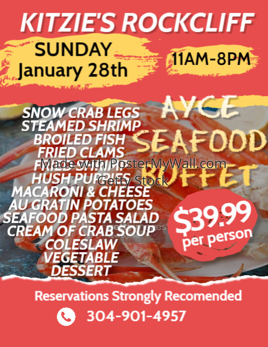 Sunday Lunch Buffet Flyer Template | PosterMyWall