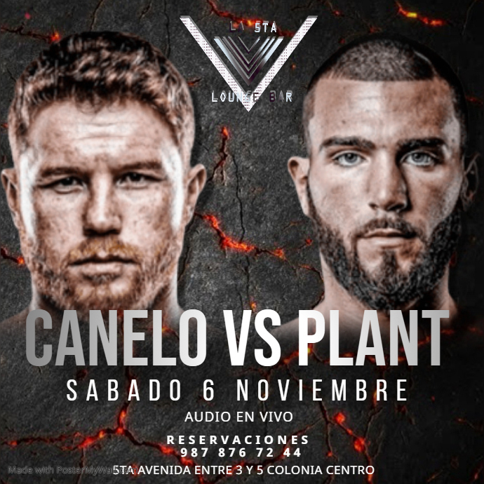 Copia de canelo vs plant | PosterMyWall