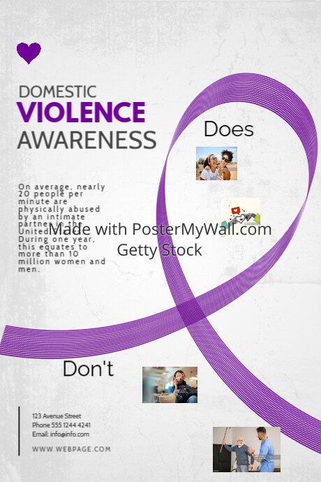 Domestic Violence Awareness event flyer | PosterMyWall