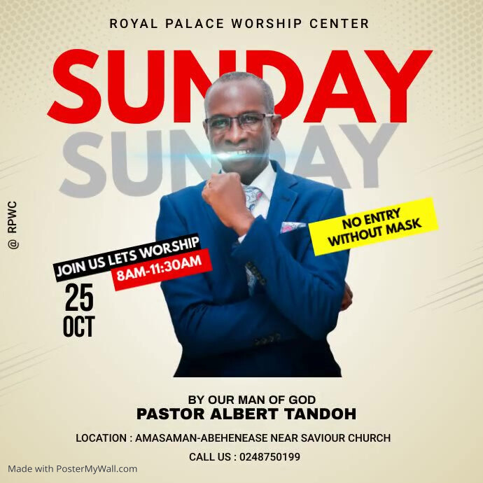 Sunday Service Worship Advert | PosterMyWall