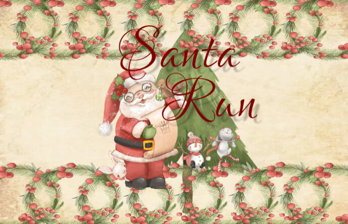 Santa Run Debit Card | PosterMyWall