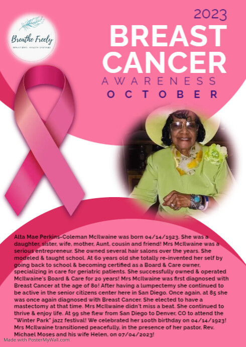 Breast Cancer flyer | PosterMyWall