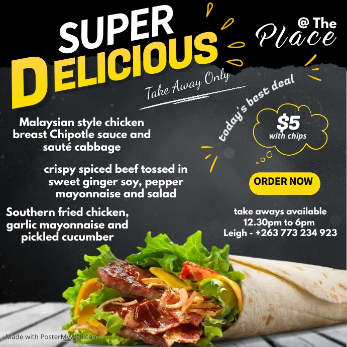 Copy of Copy of Food Menu Ads | PosterMyWall