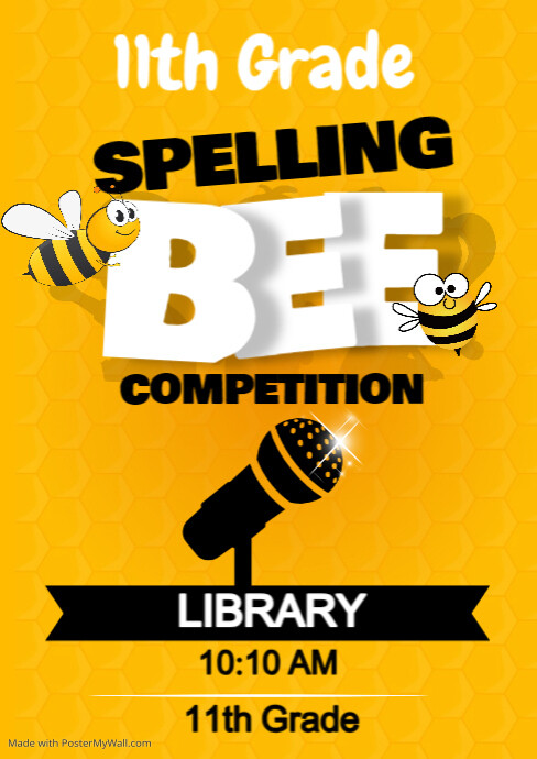 spelling bee contest | PosterMyWall