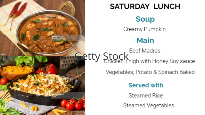 Copy of Saturday Lunch Week1 | PosterMyWall