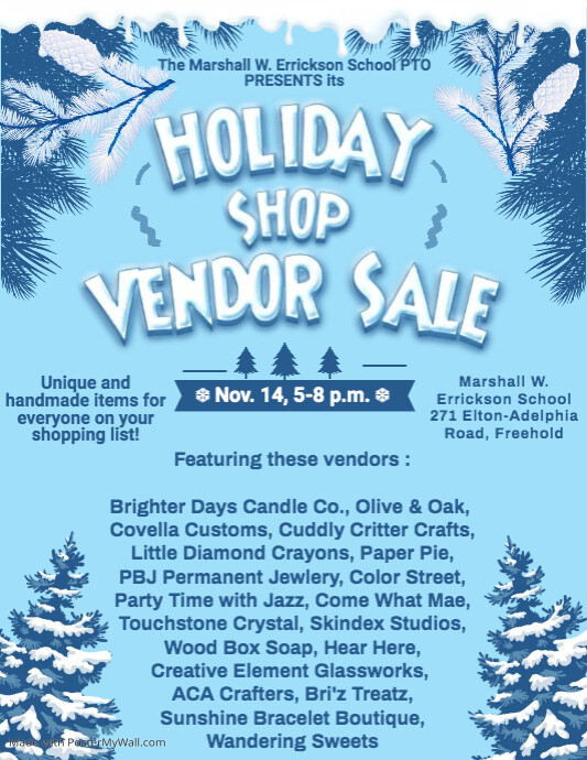 Holiday Shop Vendor Event | PosterMyWall