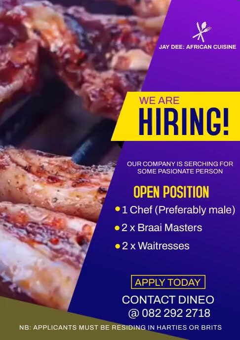 Copy of We're Hiring Ad_Final | PosterMyWall