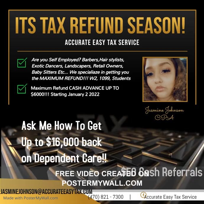 Copy of Copy of Tax Refund Tax Agency Ad Instagram Video | PosterMyWall