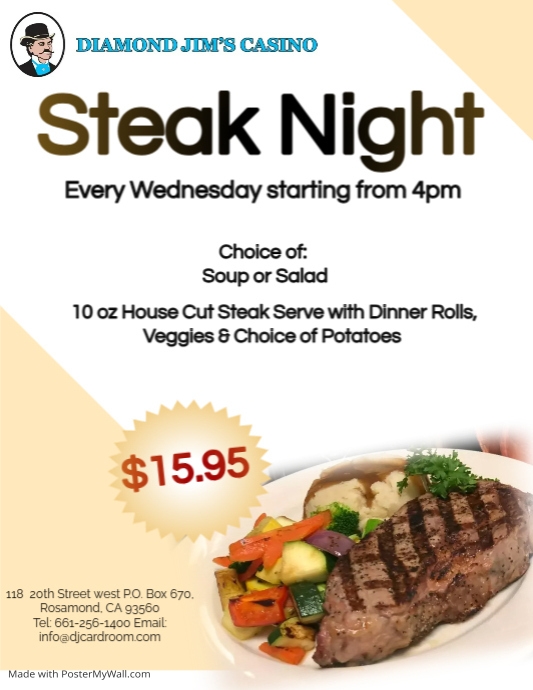 Delicious Steak Menu Restaurant Flyer | PosterMyWall