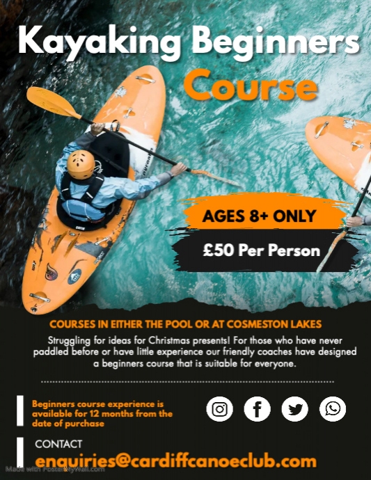 Copy of Copy of White Water Rafting Adventure Trip Flyer Template ...