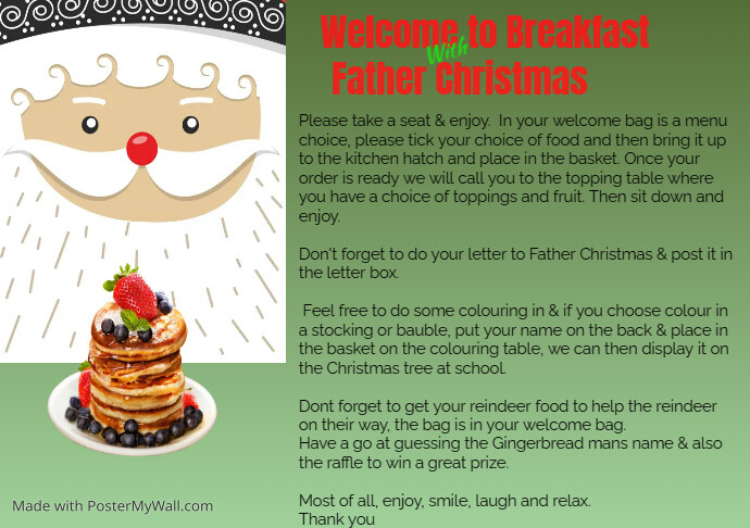 Breakfast with Santa flyer template | PosterMyWall