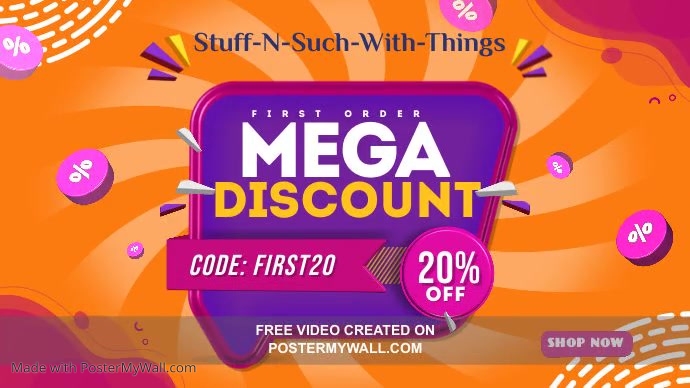 first order discount | PosterMyWall