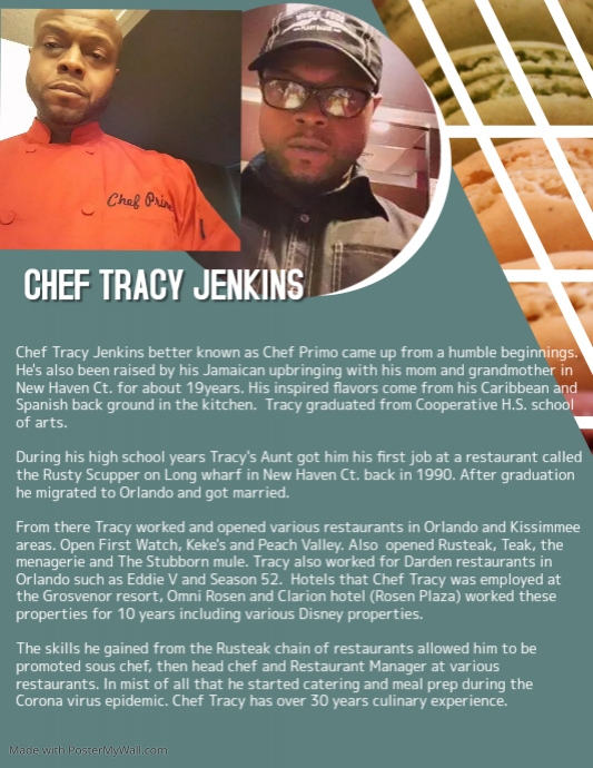 Copy of Copy of Chef Bio | PosterMyWall